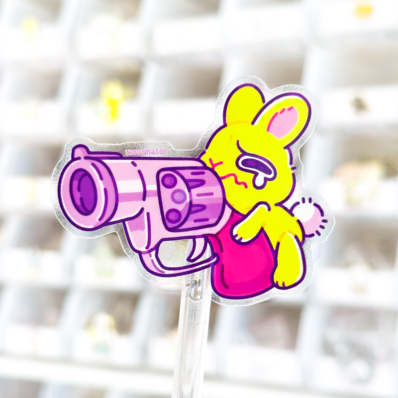 Gun Bun Vinyl Sticker – Shop I Am Luna Sol