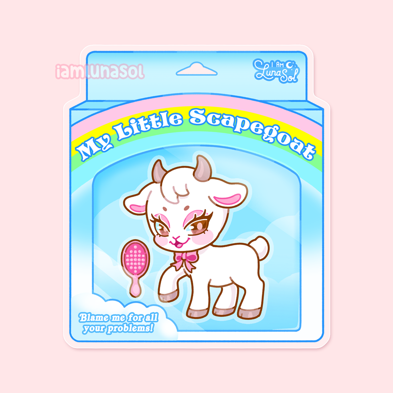 My Little Scapegoat Vinyl Sticker – Shop I Am Luna Sol