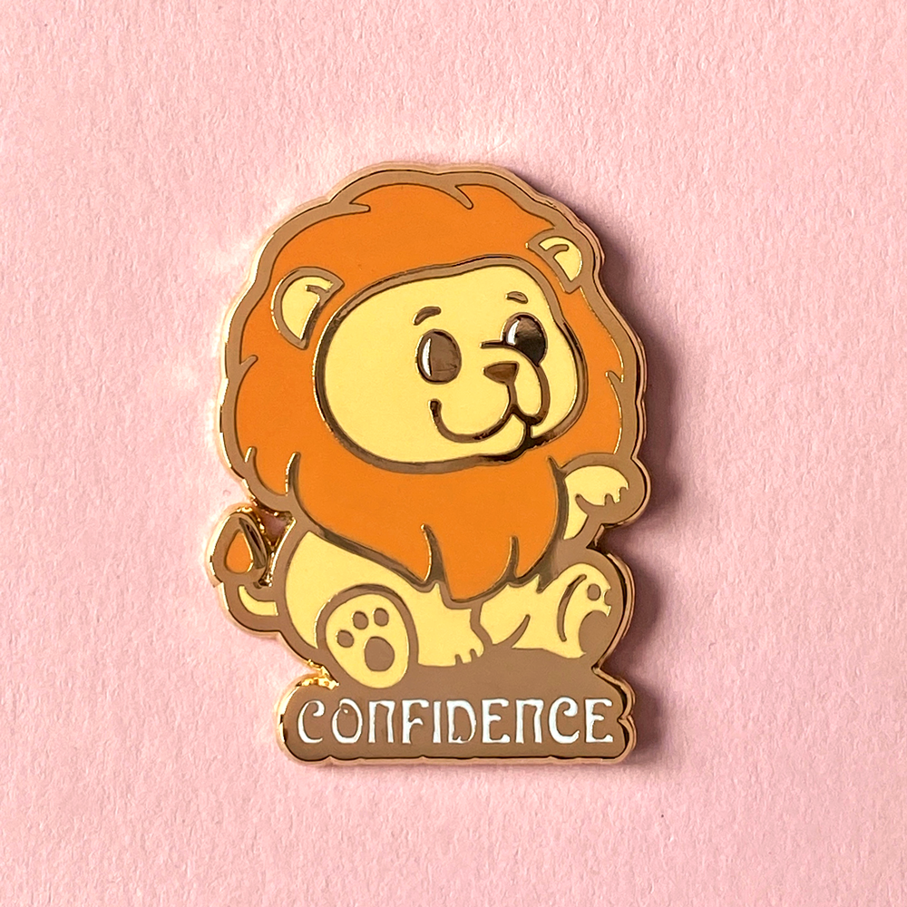 Confidence Lion Pin (LIMITED EDITION) – Shop I Am Luna Sol