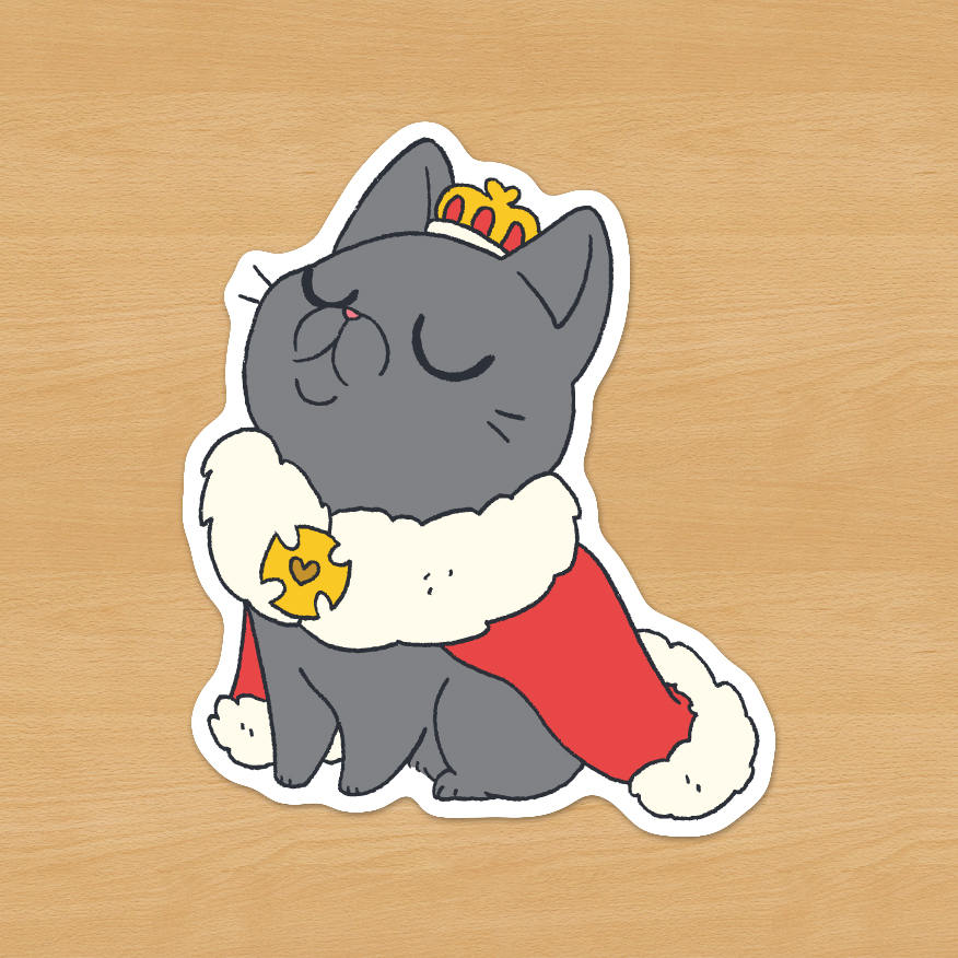 Royal Cat Sticker – Shop I Am Luna Sol